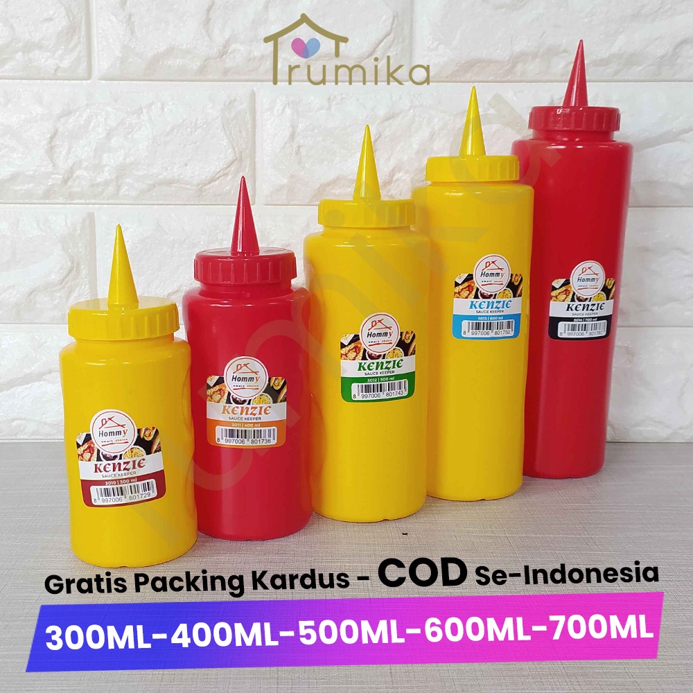 Jual Tempat Saus Saos / Mayo - Botol Kecap 300ml 400ml 500ml 600ml ...