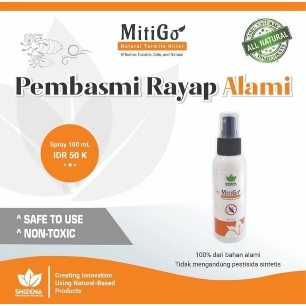 Jual MITIGO SPRAY - Spray Pengusir Rayap Alami 100ml | Shopee Indonesia