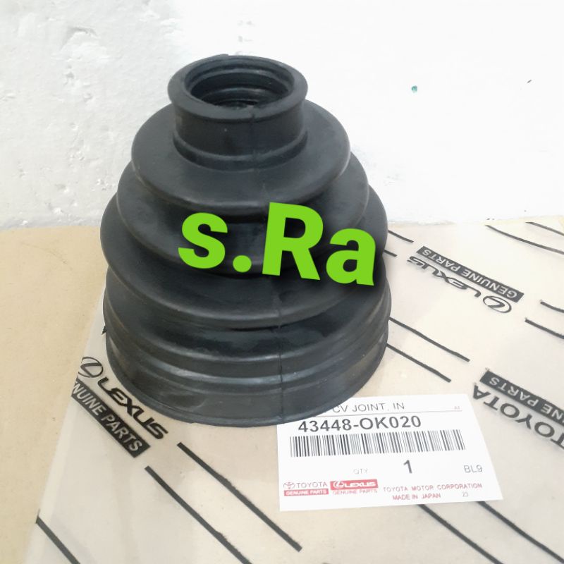 Jual KARET CV JOINT IN KARET AS RODA DALAM HILUX FORTUNER 43448 0K020 ...