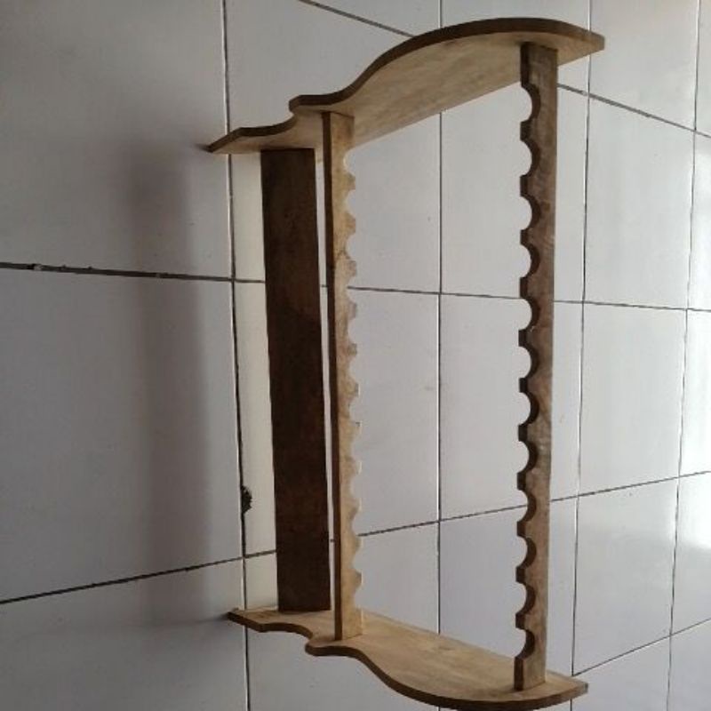 Jual rak Joran Pancing bahan kayu 12 lobang | Shopee Indonesia