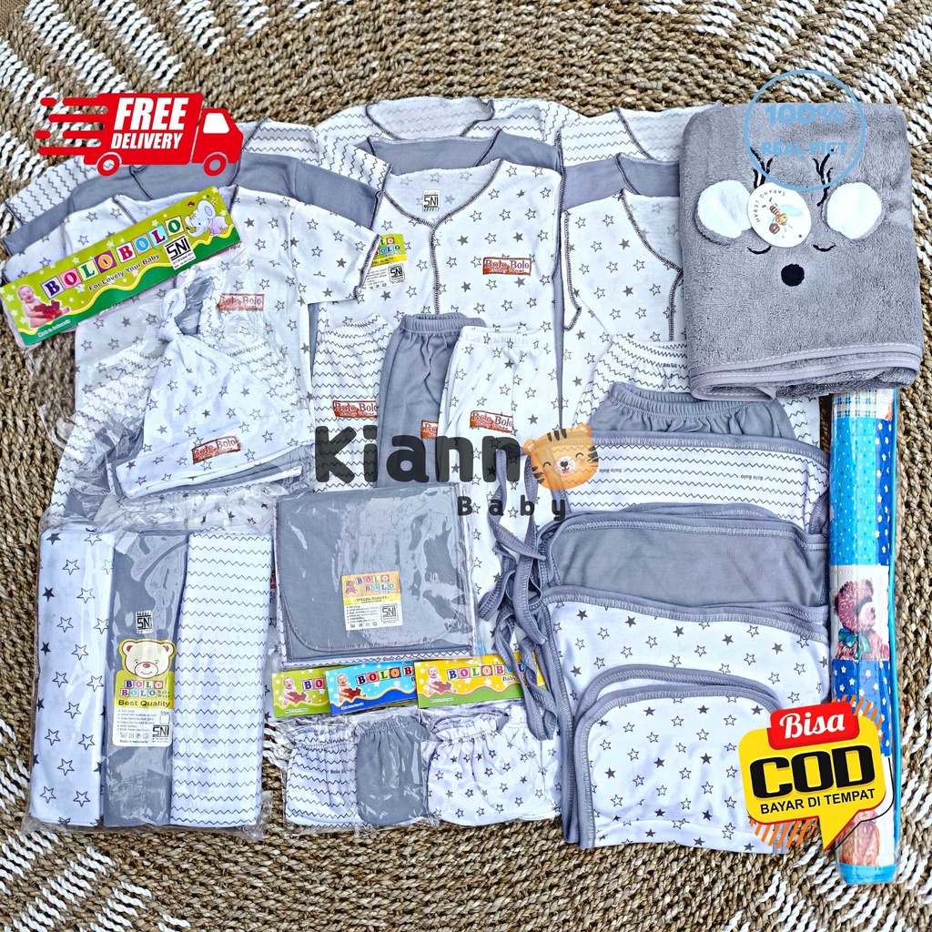 Jual 50 PCS Paket Lengkap Baju Bayi Baru Lahir Paket Hemat Baby Paket ...
