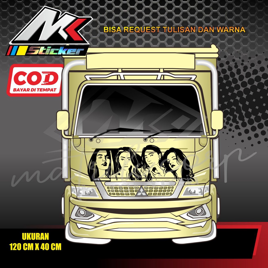 Jual CUTTING STICKER MOBIL TRUCK DAN PICK UP BAGIAN DEPAN | Shopee ...