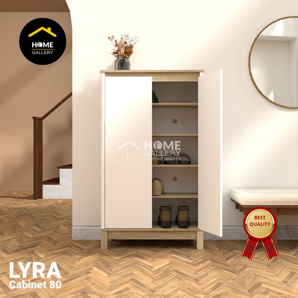 Jual KABINET/RAK SEPATU 5 SUSUN 2 PINTU (LYRA CABINET 80 WHITE SONOMA ...
