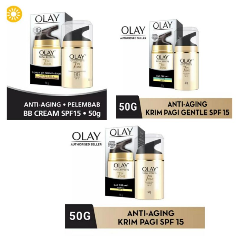 Jual Olay Total Effects 7 in 1 Anti Ageing Day Cream Normal / Gentle ...