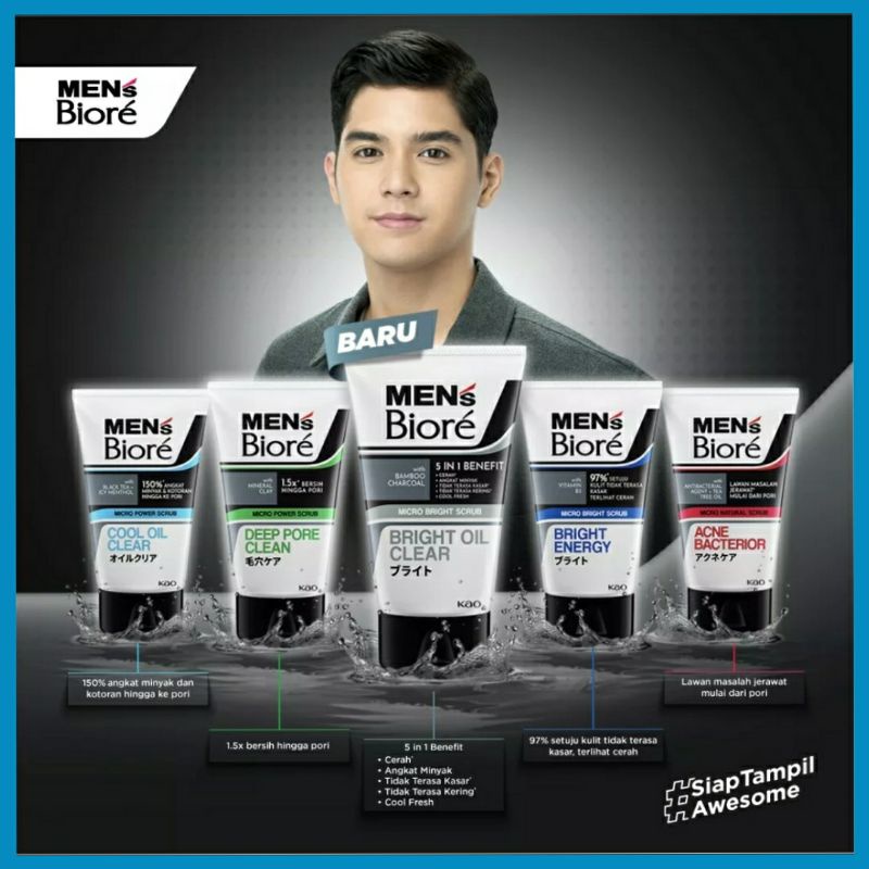 Jual BIORE MENS FACIAL FOAM 100g Sabun Cuci Muka Pria | Shopee Indonesia