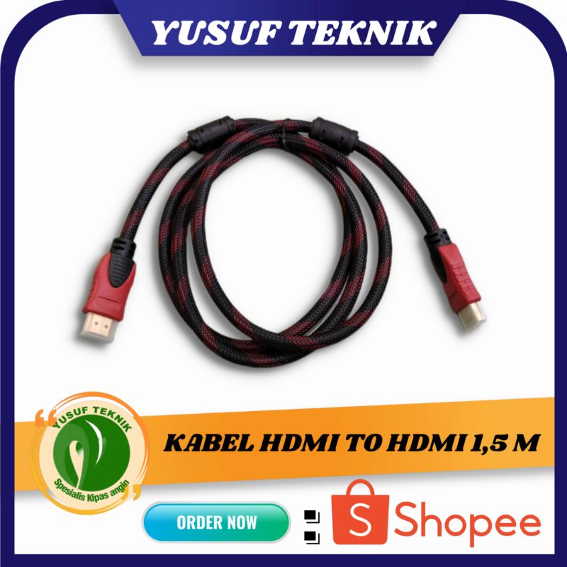 Jual KABEL HDMI TO HDMI 1,5 METER | Shopee Indonesia