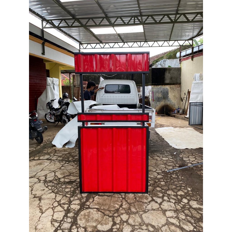 Jual Booth Container Murah 90x60x180 Usaha Kuliner / Gerobak Lipat ...
