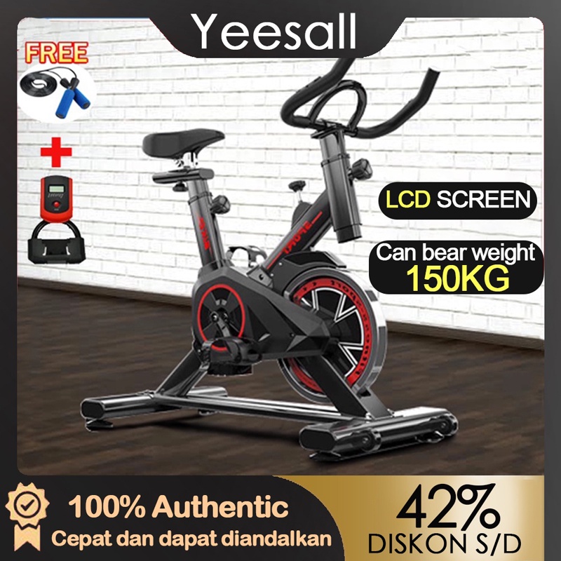 Jual Spin Sepeda Statis Rumah Indoor Fitness Gym Spinning Bike Sepeda Kardio Fitness Alat ...