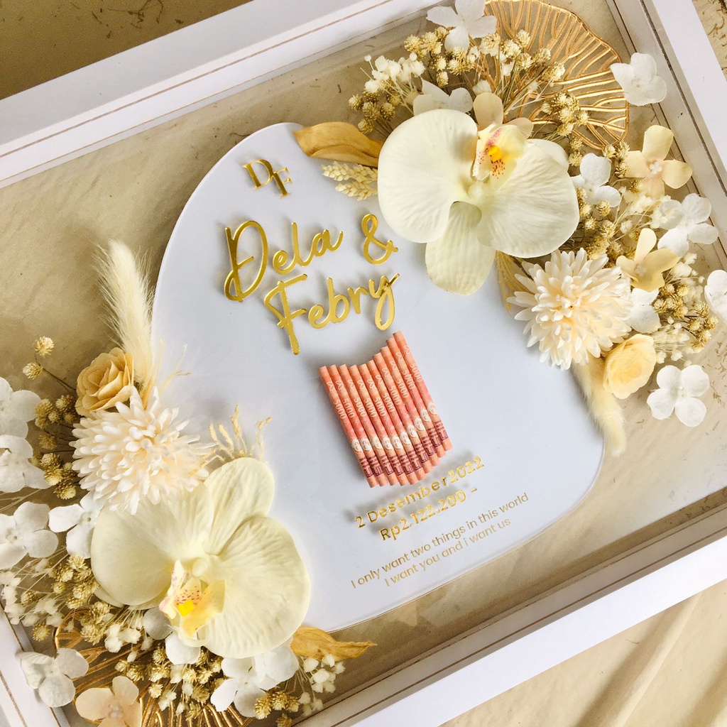 Jual MAHAR ANGGREK 30x40 CM CUSTOM KADO HADIAH UNTUK BESTIE | KADO ...