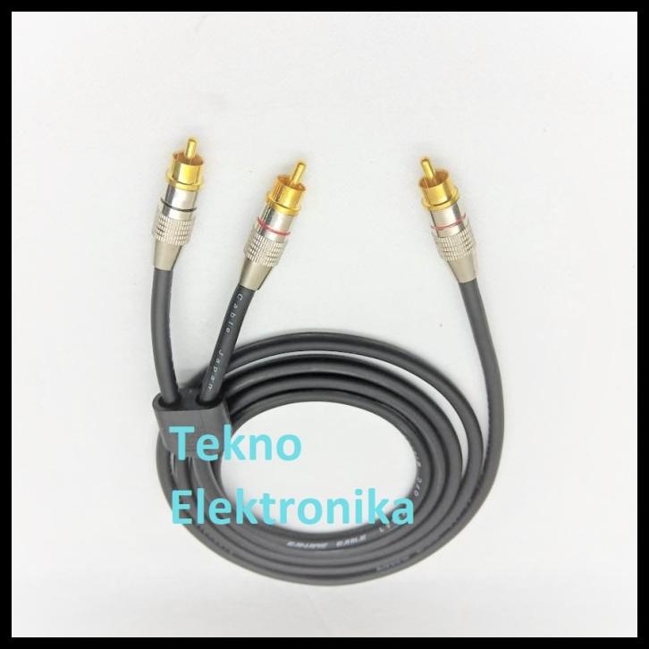 Jual Kabel Canare 5 Meter Audio Rca Subwoofer To 2 Rca Male R L ...