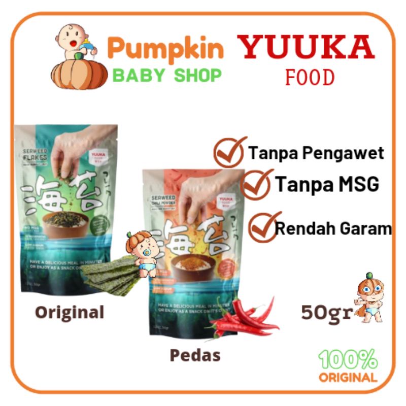 Jual Yuuka Food Seaweed Flakes Abon Rumput Laut 50gr | Shopee Indonesia