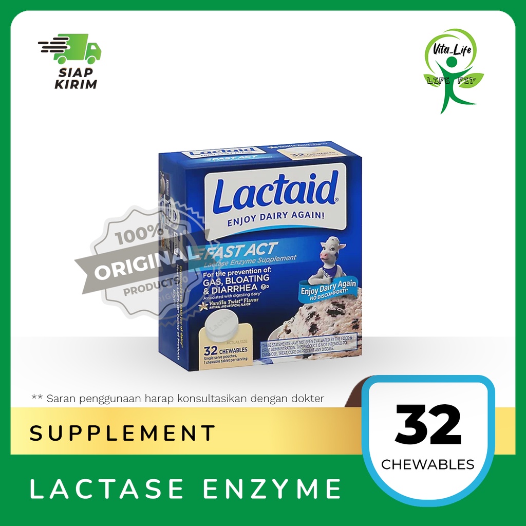 Jual Lactaid Enjoy Dairy Again - 32 Chewables | Shopee Indonesia