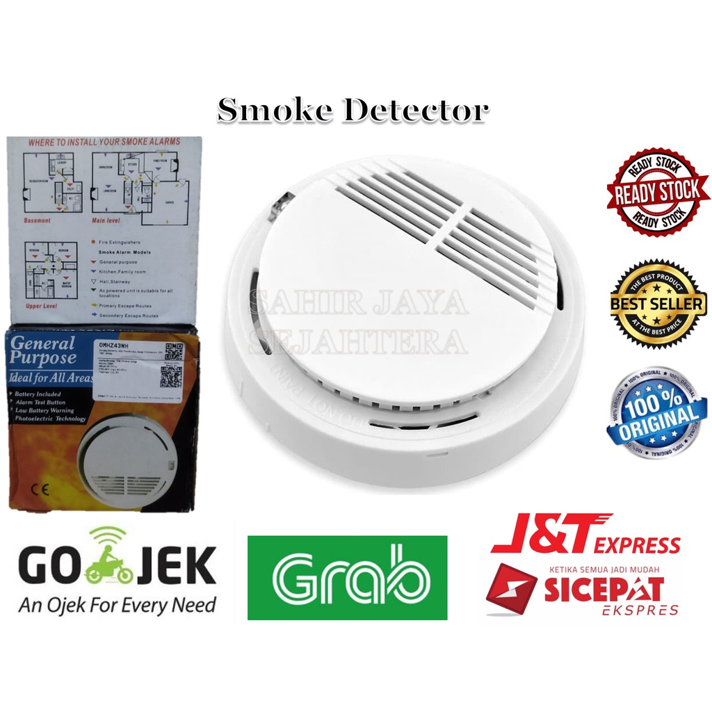 Jual Smoke Detector Alat Pendeteksi Kebakaran Alat Deteksi Asap Free ...