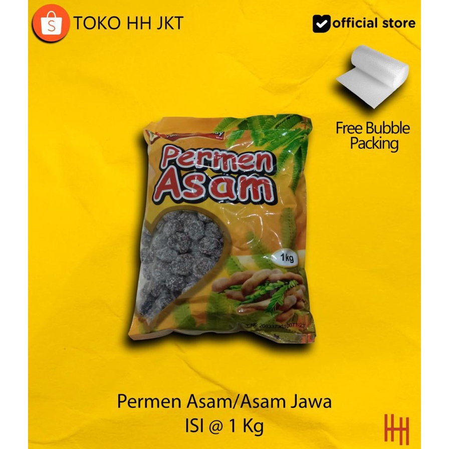 Jual Permen Asam Jawa Bulat Asam 1 kg | Shopee Indonesia