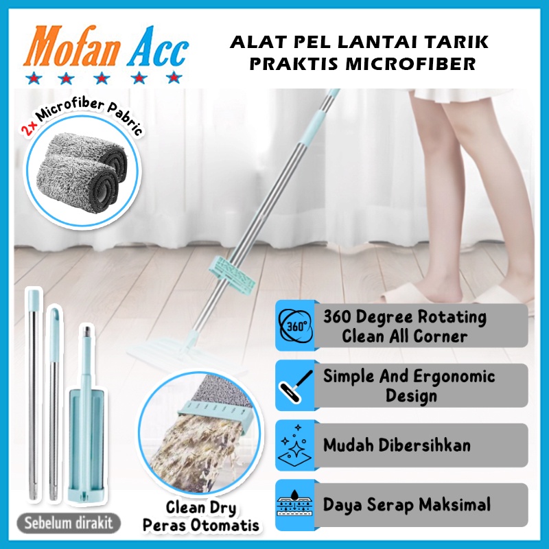 Jual Alat Sapu Pel Lantai Tarik Dorong Ultra Mop Lipat Praktis ...