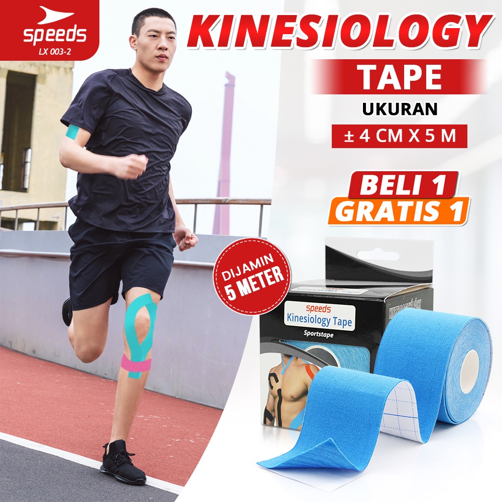 Jual SPEEDS Kanesio Tape / Tapping / Kinesiology Tape 4cm x 5m Tape Sport And Therapy Tapping ...