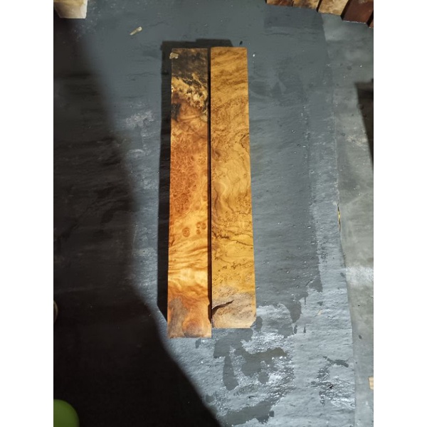 Jual Kayu Burl Jati NOVP46X6X6 cm.Bonus free Burl mimba 49x6x5 Cm ...