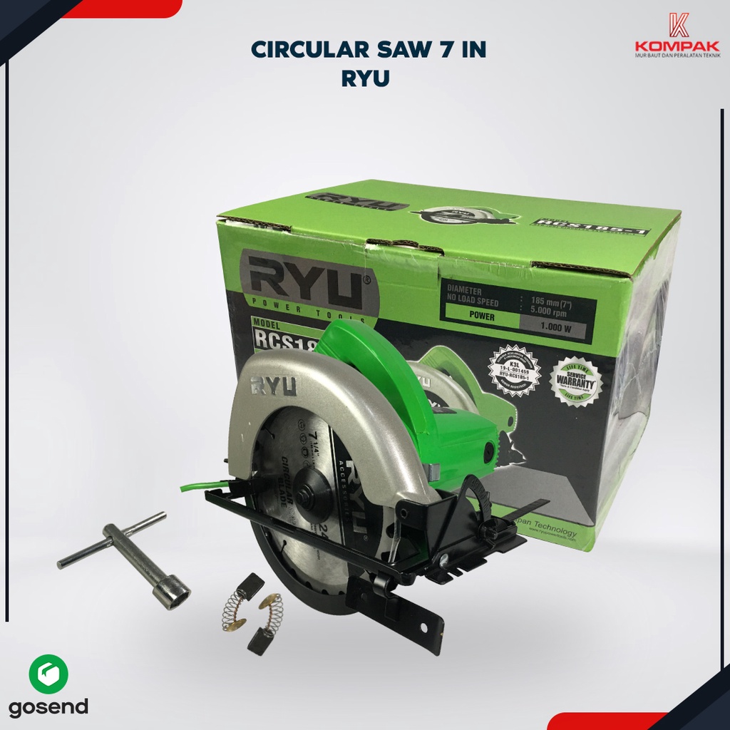 Jual RYU CIRCULAR SAW RCS185-1 MESIN SIRKEL RCS 185 1 MESIN POTONG KAYU ...