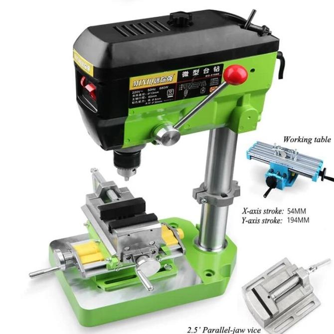 Jual Mesin Bor Meja Duduk 680W Chuck 1,5-13 Mm Drilling Machine Milling ...