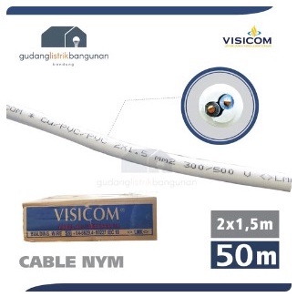 Jual Kabel Listrik NYM 2x1.5 50 METER SNI LMK VISICOM Setara Supreme Eterna Prima [BANDUNG BISA ...
