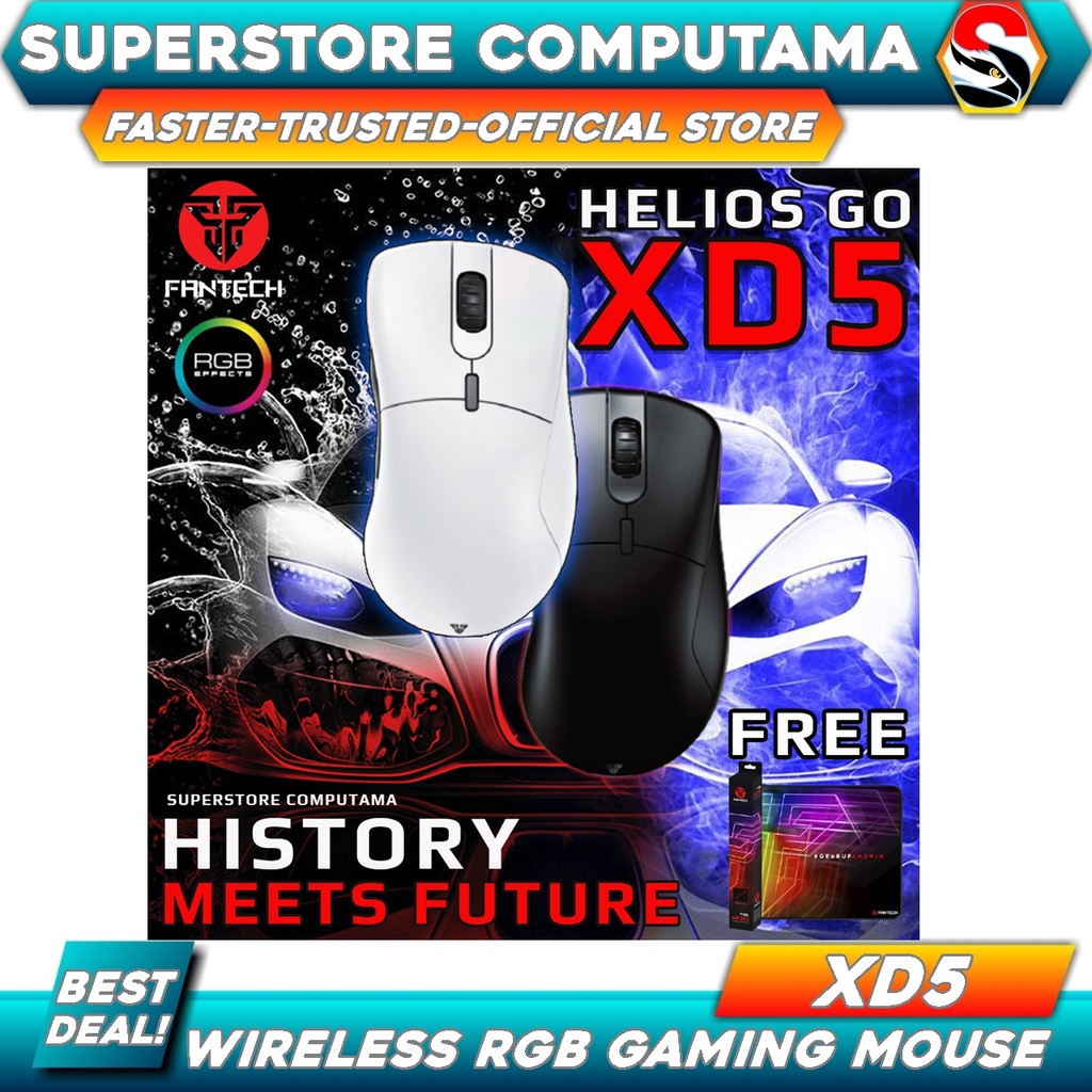 Jual Fantech XD5 Helios GO Wireless RGB Gaming Mouse | Shopee Indonesia