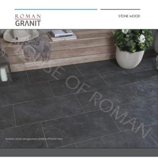 Jual Roman granit dPizarra Nero 60x30 / roman granit hitam / granit ...
