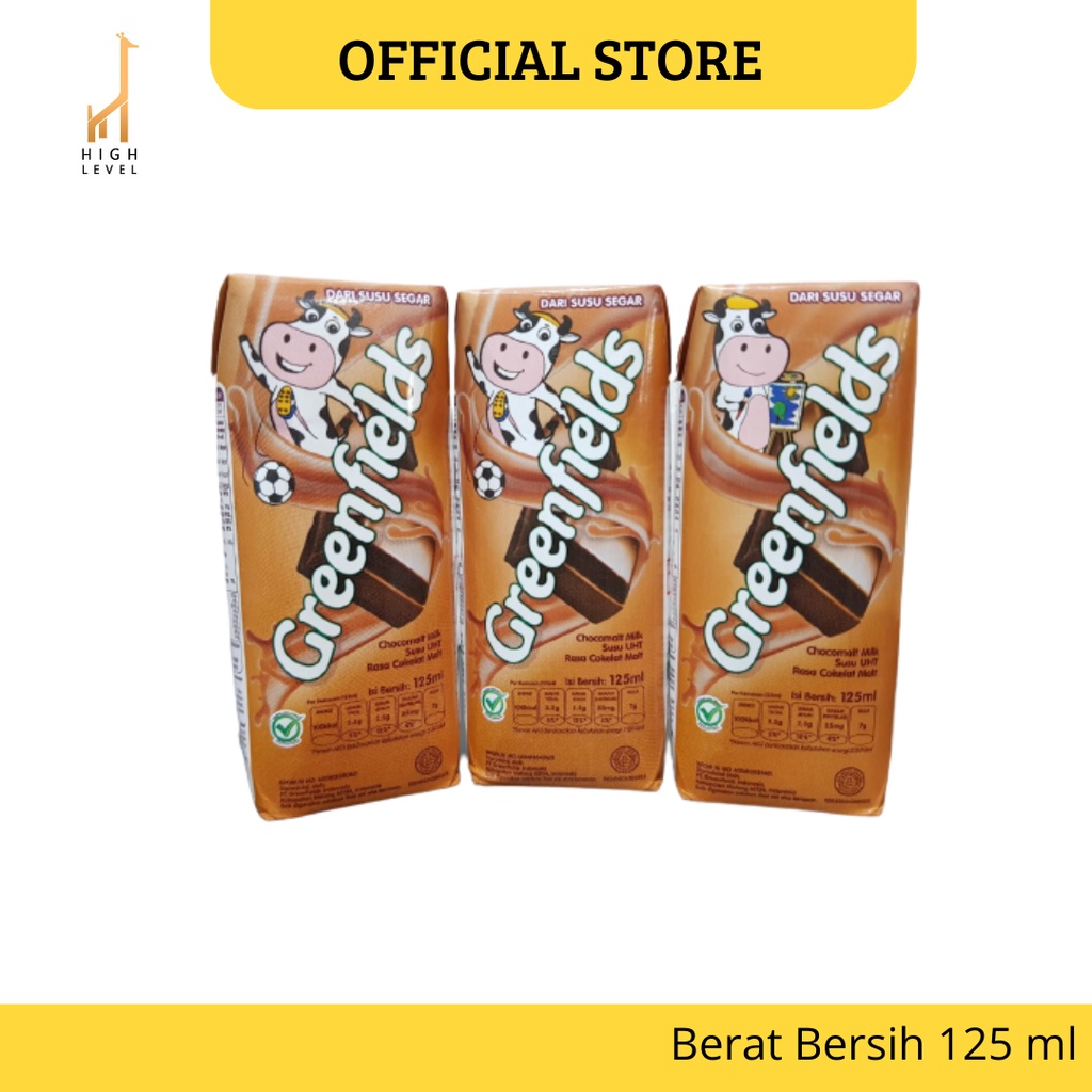 Jual Susu UHT Greenfields Choco Milk Full Cream 125 Ml | Shopee Indonesia