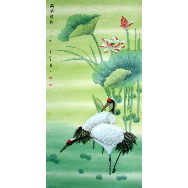 Jual Repro digital gambar lukisan foto burung pelikan cranes abadi feng ... Jual Repro digital gambar lukisan foto burung pelikan cranes abadi feng ...