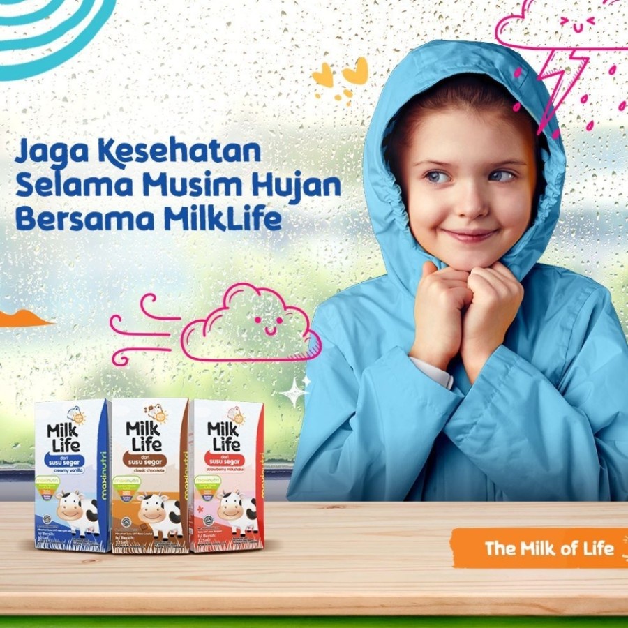 Jual Milk Life UHT 115ml Vanilla Chocolate Strawberry Susu Kotak Kecil ...