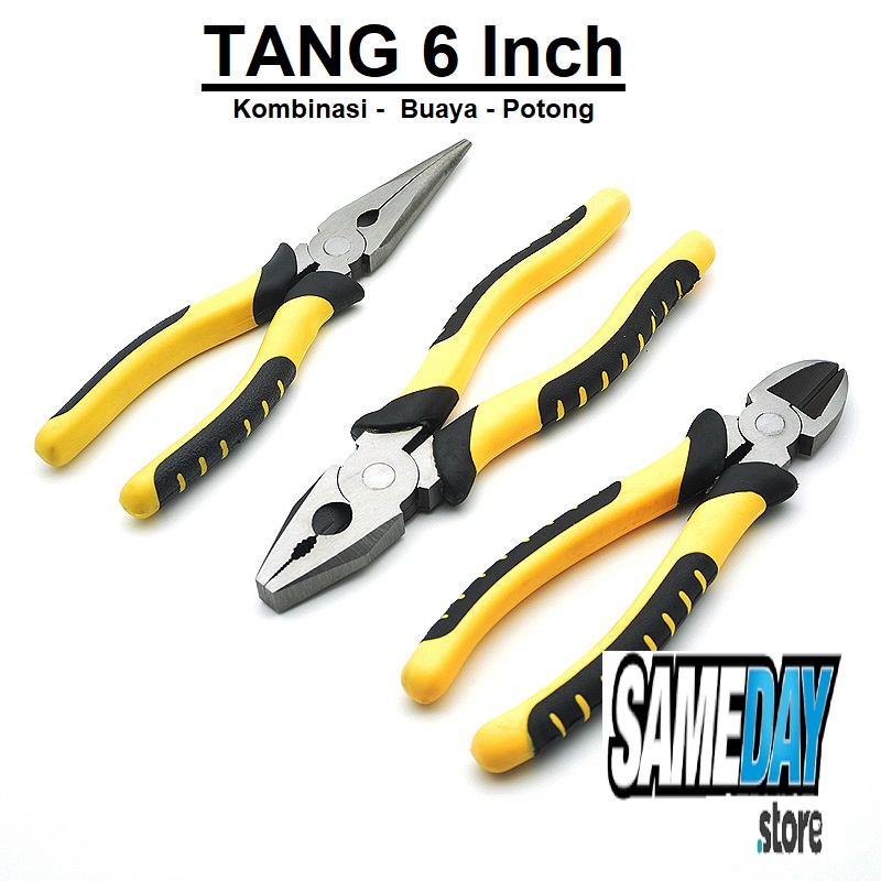 Jual Aneka Macam Tang 6 Inch Tang Kombinasi Potong - Jepit - Buaya - Lancip Lurus Industrial ...