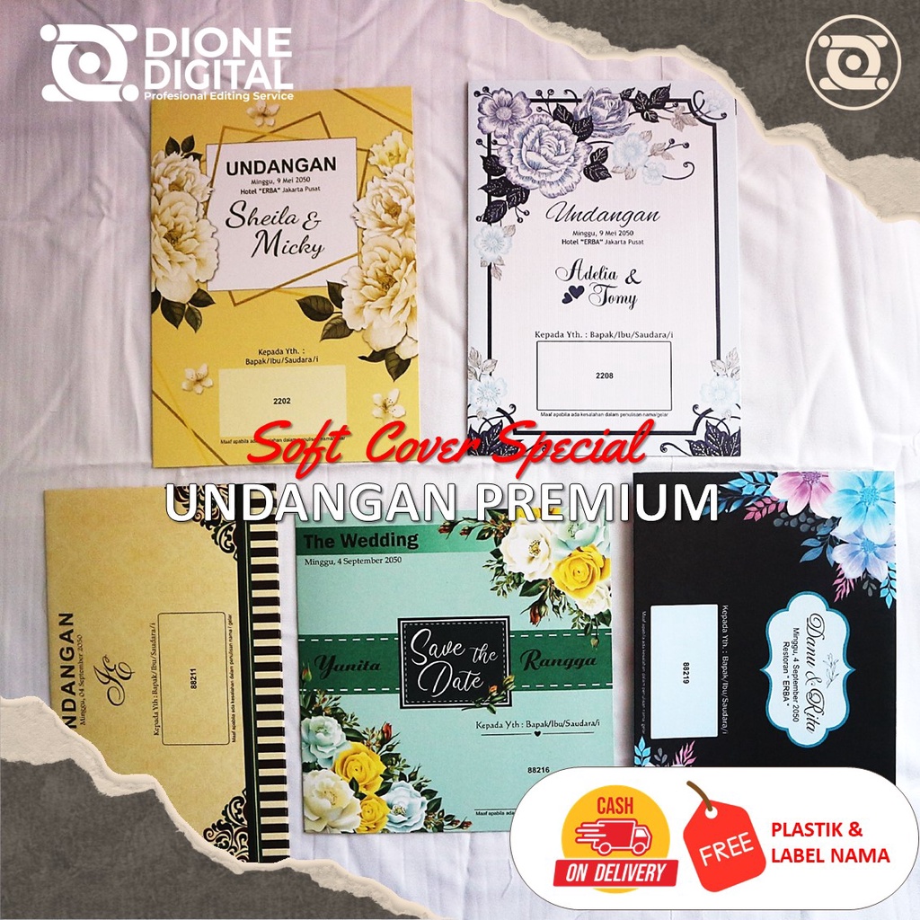 Jual UC10 Undangan soft cover premium pernikahan, tasyakuran khitan ...