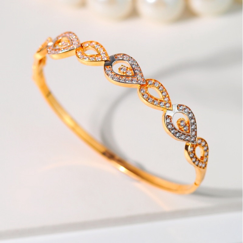 Jual Gelang Emas Oval Pipih Cap Tetes Air Mata Tabur - Toko Emas Gadjah ...