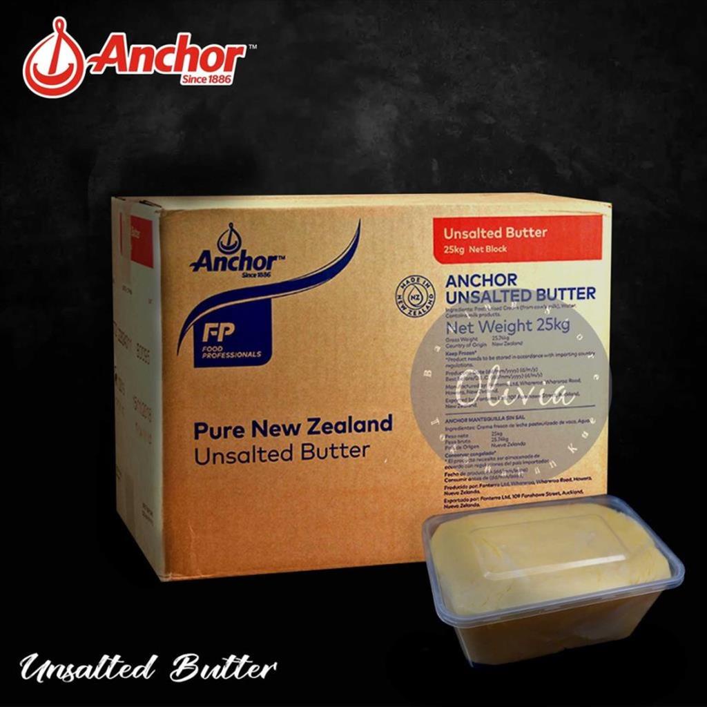 Jual Anchor Unsalted Butter Mentega Tawar 500 Gram | Shopee Indonesia