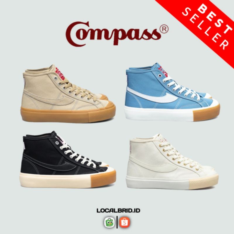 Jual Sepatu Compass Gazelle High Series | Shopee Indonesia
