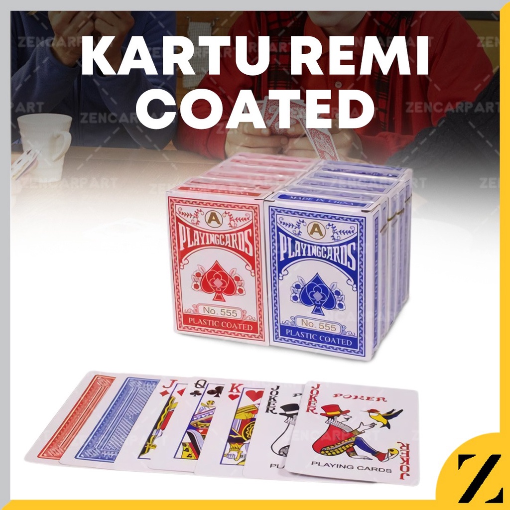Jual Kartu Permainan Remi Plastik Playing Card Poker Sulap 555 Original ...