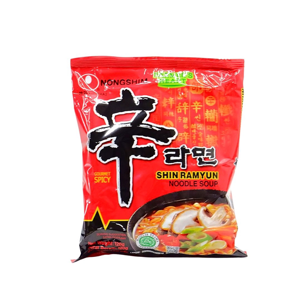 Jual Nongshim Shin Ramyun Spicy Mushroom 120 gr -ramen jamur | Shopee ...