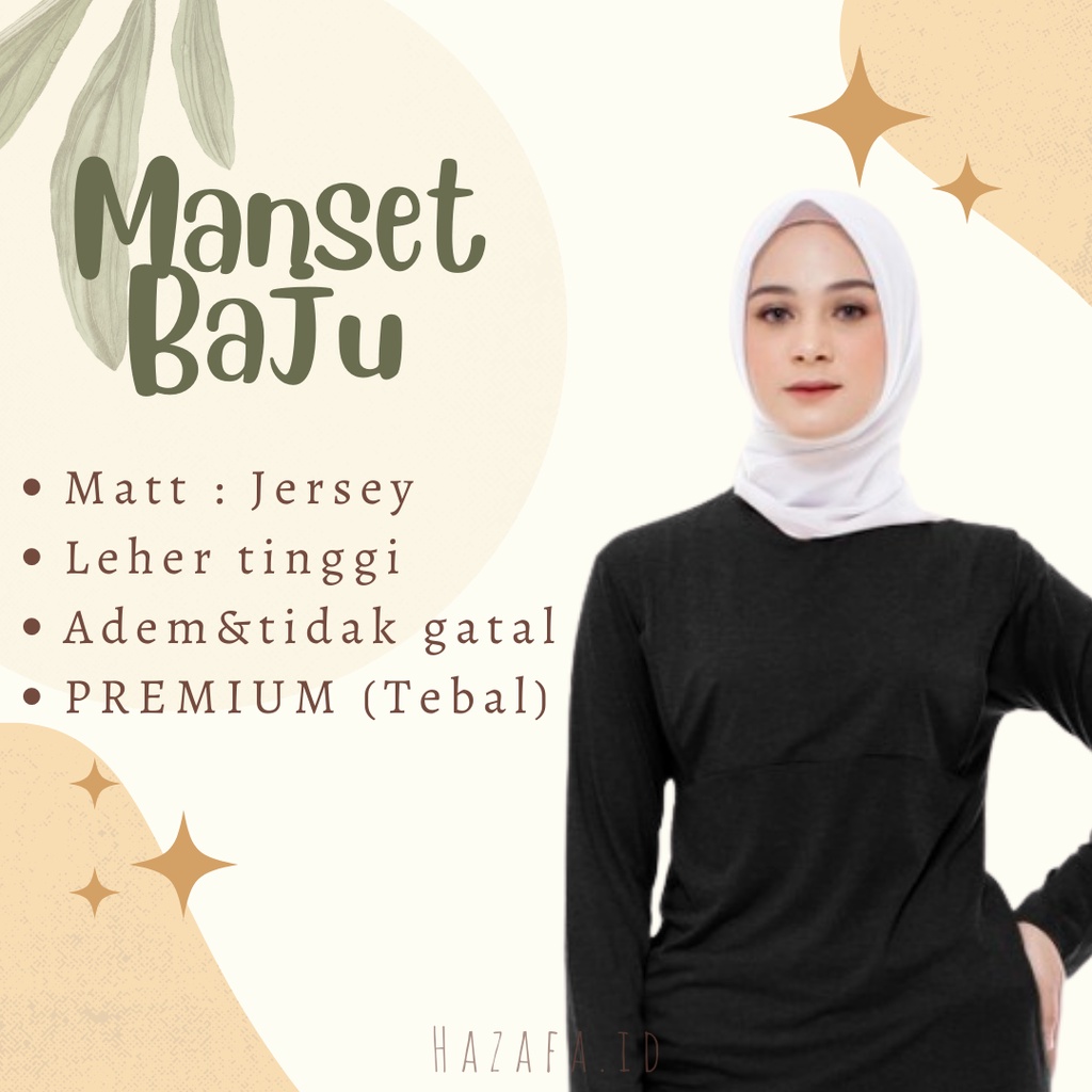 Jual Manset lengan panjang/Manset baju premium/Bahan tebal kaos adem ...
