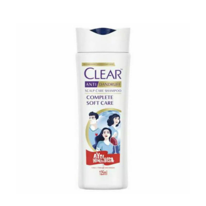 Jual CLEAR Shampoo Anti Dandruff Complete Soft Care [125mL] | Shopee ...