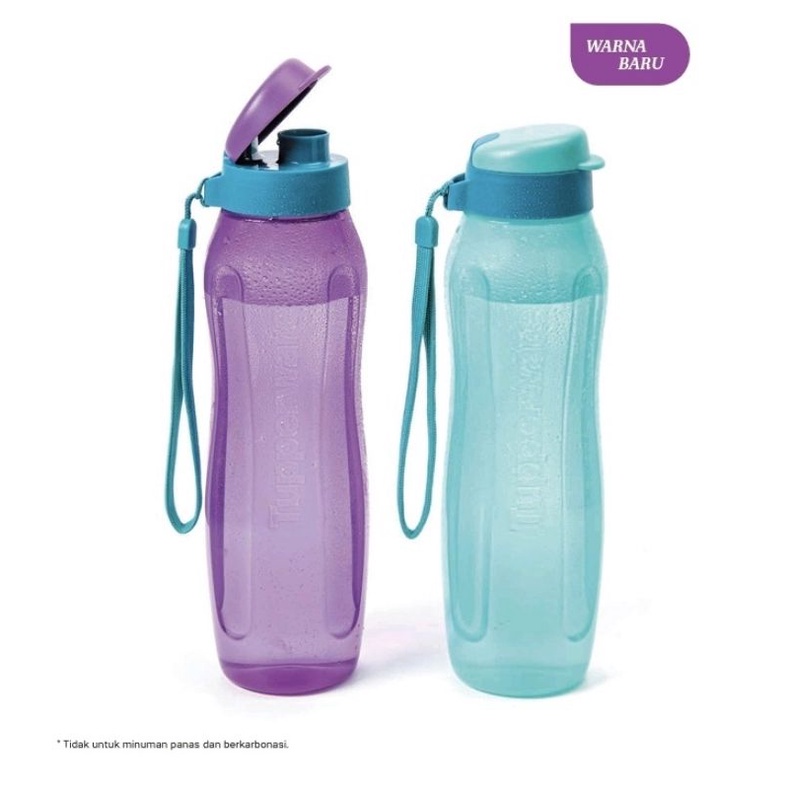Jual botol minum tupperware eco botol 1l ungu dan biru (2) | Shopee Indonesia