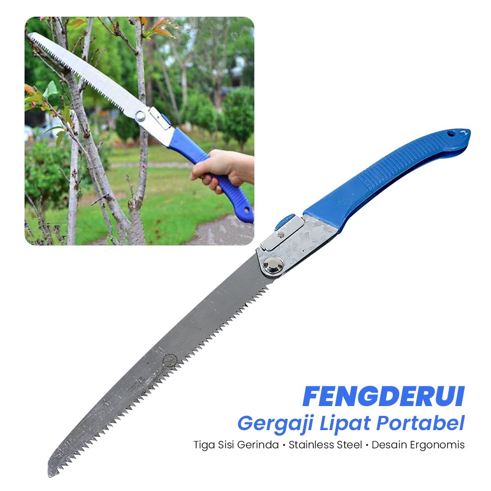 Jual Gergaji Potong Batang Pohon Gergaji Lipat Portabel Serbaguna Folding Garden Hand Saw ...