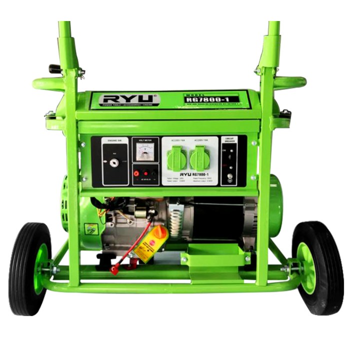 Jual RYU RG7800-1 RG 7800 GASOLINE GENERATOR SET GENERATOR LISTRIK ...