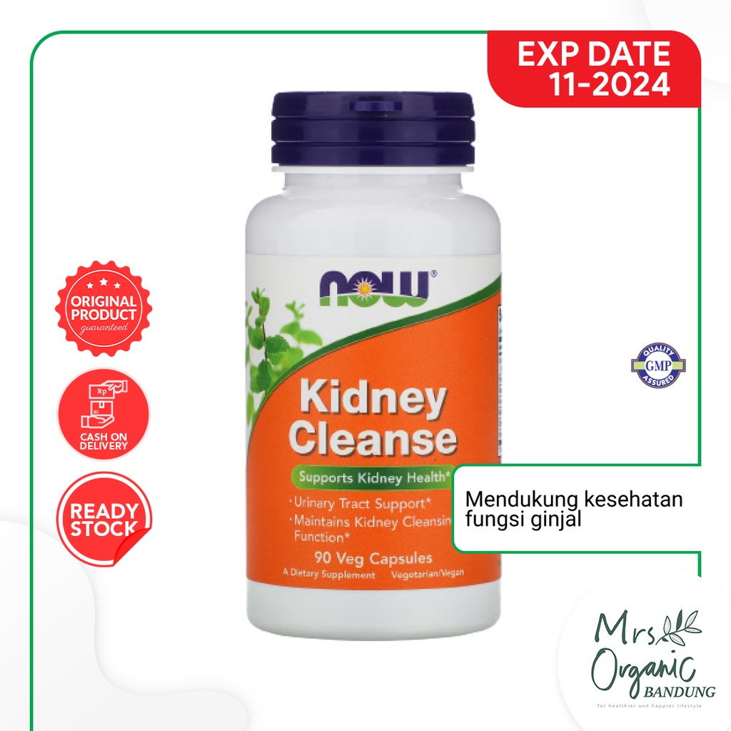 Jual NOW Kidney Cleanse 90 Veg Capsules - vitamin kesehatan ginjal ...