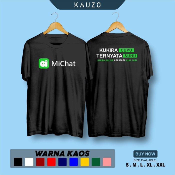 Jual Kaos MiChat Kukira Cupu Ternyata Suhu Baju Distro | Shopee Indonesia Jual Kaos MiChat Kukira Cupu Ternyata Suhu Baju Distro | Shopee Indonesia