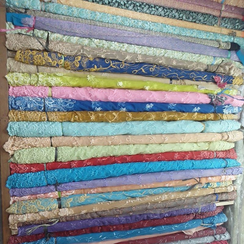 Jual kain broklat tile per meter | Shopee Indonesia