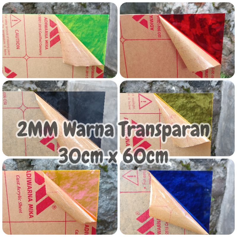 Jual Akrilik Lembaran Warna Transparan 2mm (30cm x 60cm) | Shopee Indonesia
