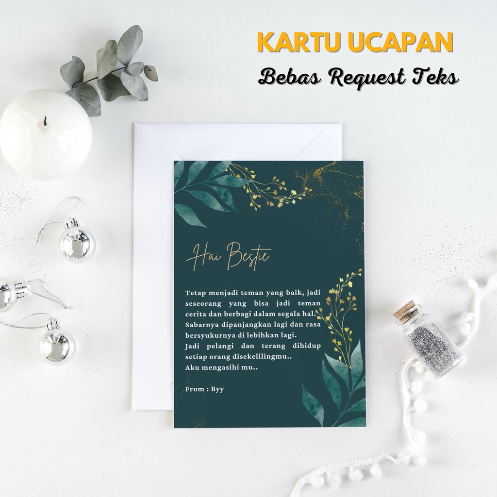 Jual Request Tulisan Kartu Ucapan Untuk Wisuda, Pernikahan Wedding ...