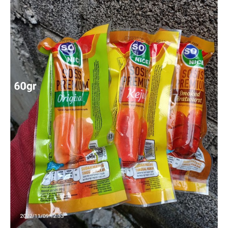 Jual so nice sosis jumbo premium 60gr | Shopee Indonesia