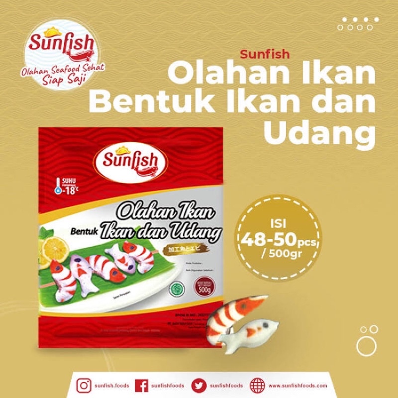 Jual sunfish ikan olahan bentuk ikan dan udang 500gr | Shopee Indonesia