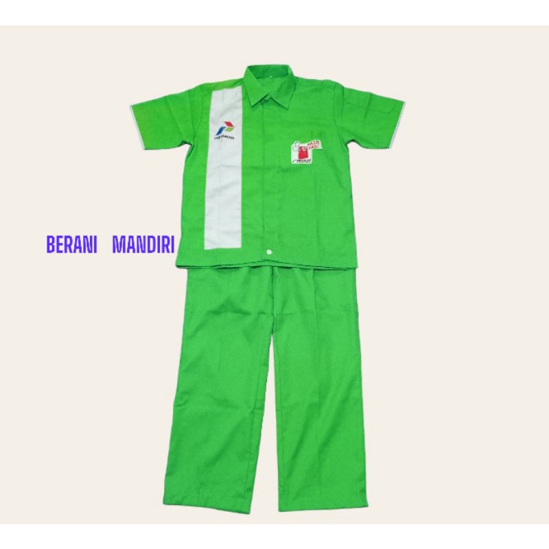 Jual Seragam kerja SPBU Pertamina pasti pas office boy | Setelan Baju ...