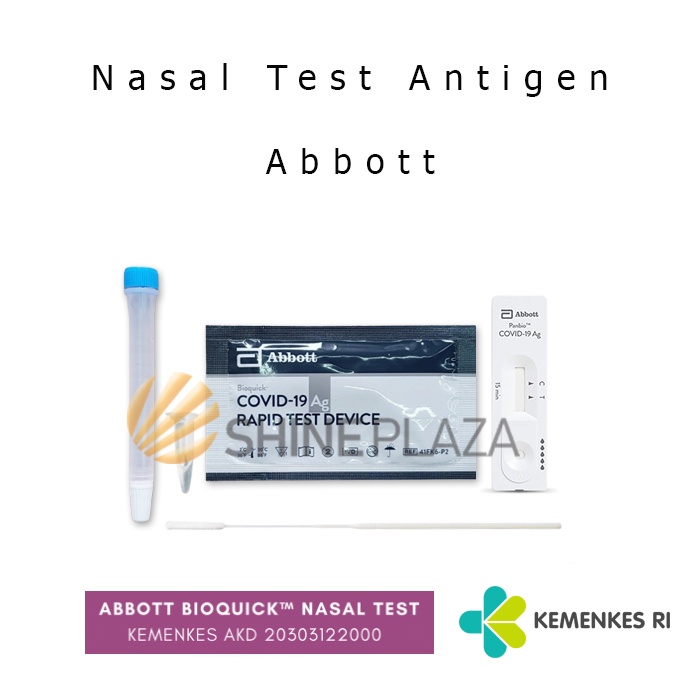 Jual Abbott Bioquick Nasal Alat Swab Rapid Test Antigen Set Satuan ...